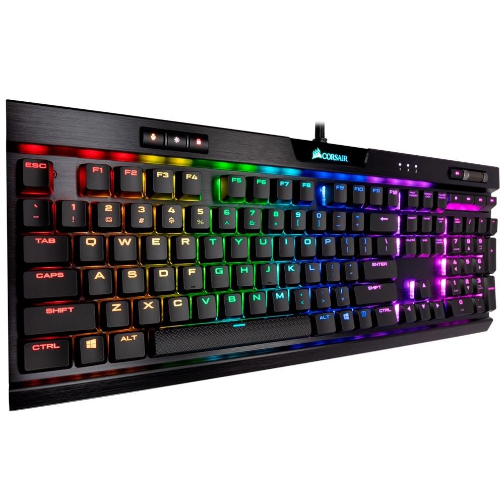 Teclado Mecânico Gamer Corsair K70 MK.2 Rapidfire, RGB, Switch Cherry ... Teclado Mecânico Gamer Corsair K70 MK.2 Rapidfire, RGB, Switch Cherry ...
