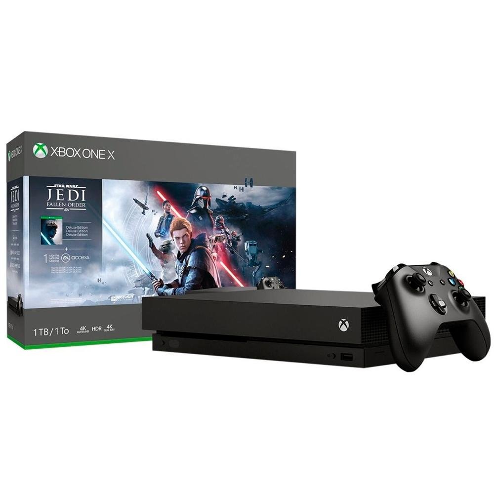 console-microsoft-xbox-one-x-1tb-preto-star-wars-jedi-fallen-order ...