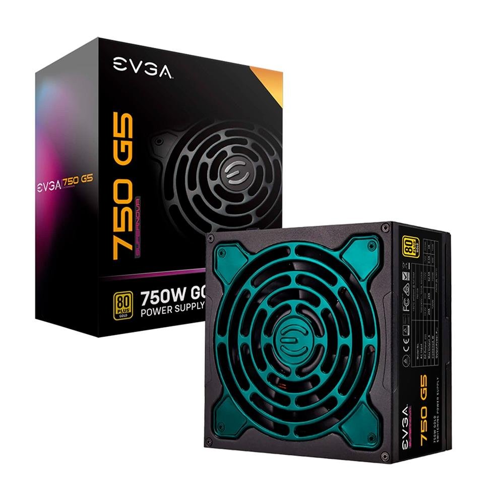 Fonte EVGA SuperNOVA 750 G5, 750W, 80 Plus Gold, Modular - 220-G5-0750 ...