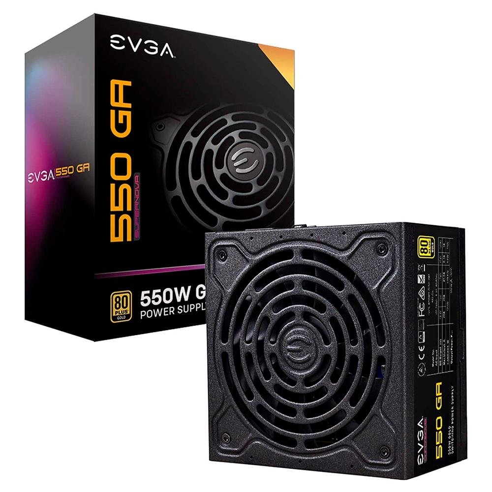 Fonte EVGA SuperNOVA 550 GA, 550W, 80 Plus Gold, Modular - 220-GA-0550 ...
