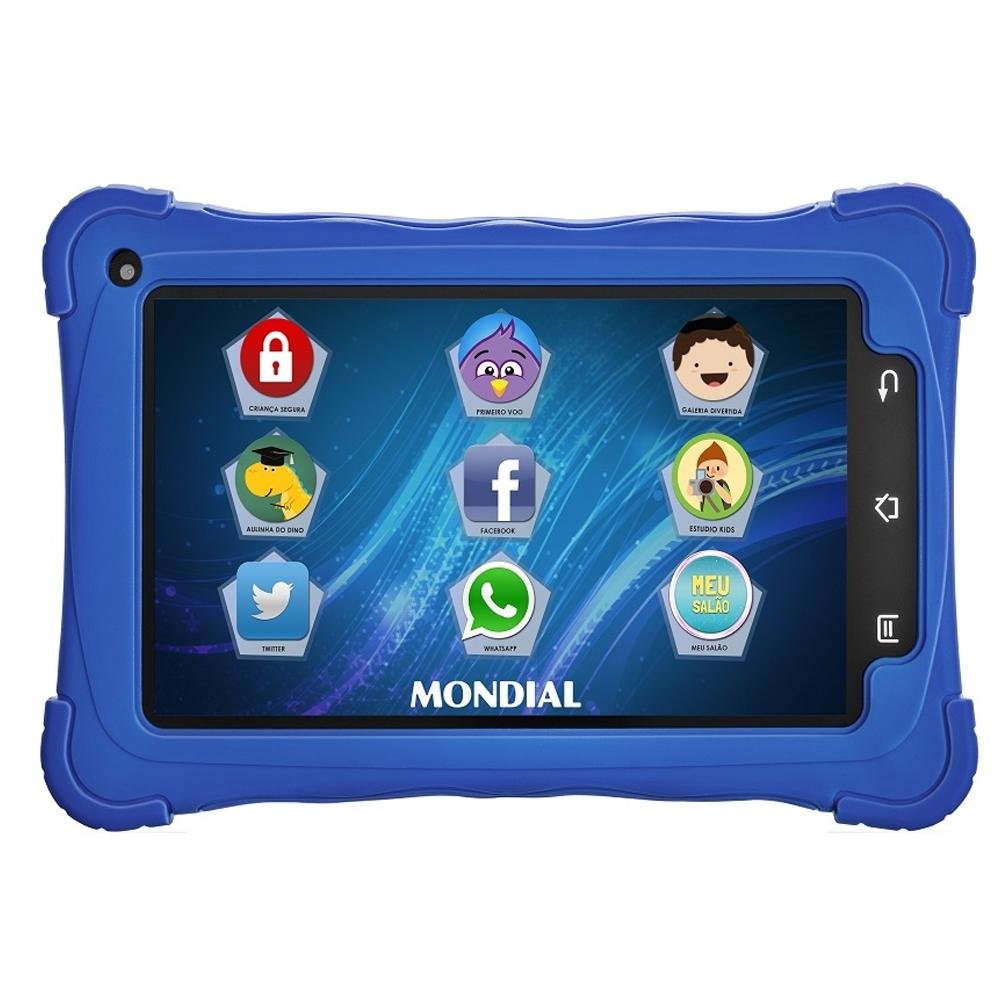 Tablet Mondial Kids, Android 7.1, 8GB, Azul - TB-18 | KaBuM!