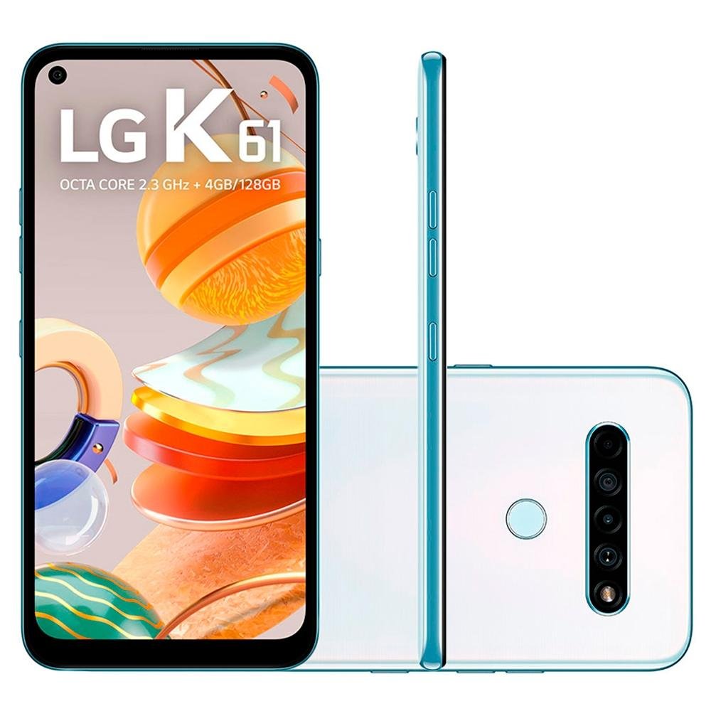 Smartphone LG K61, 128GB, 48MP, Tela 6.53´, Branco - LM-Q630BAW | KaBuM!