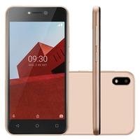 Smartphone Multi E, 32GB, 5MP, Tela 5´, Dourado - P9129 | KaBuM!