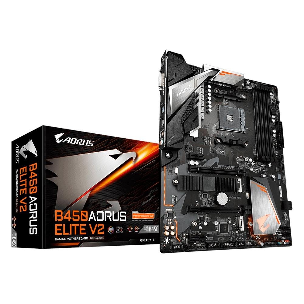 Placa Mãe Gigabyte Aorus B450 Elite V2 | KaBuM! Placa Mãe Gigabyte Aorus B450 Elite V2 | KaBuM!