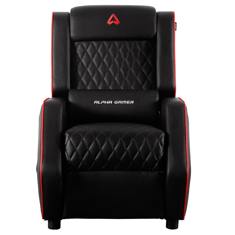 Sofá Gamer Alpha Gamer Terion, Black/Red - AGTERION-BK-R | KaBuM!