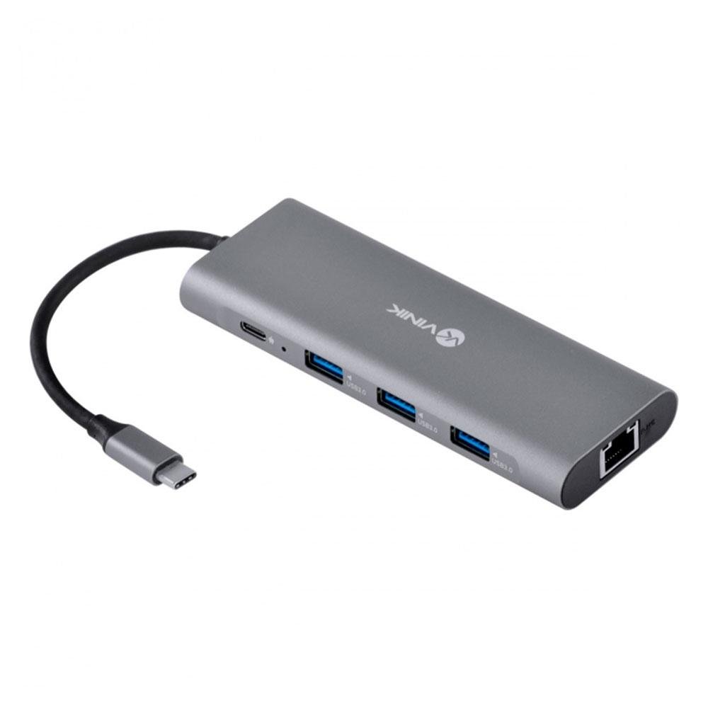 HUB USB C Vinik 9 Portas 3 USB 3 0 1 Leitor De Cart o SD TF 1 HDMI