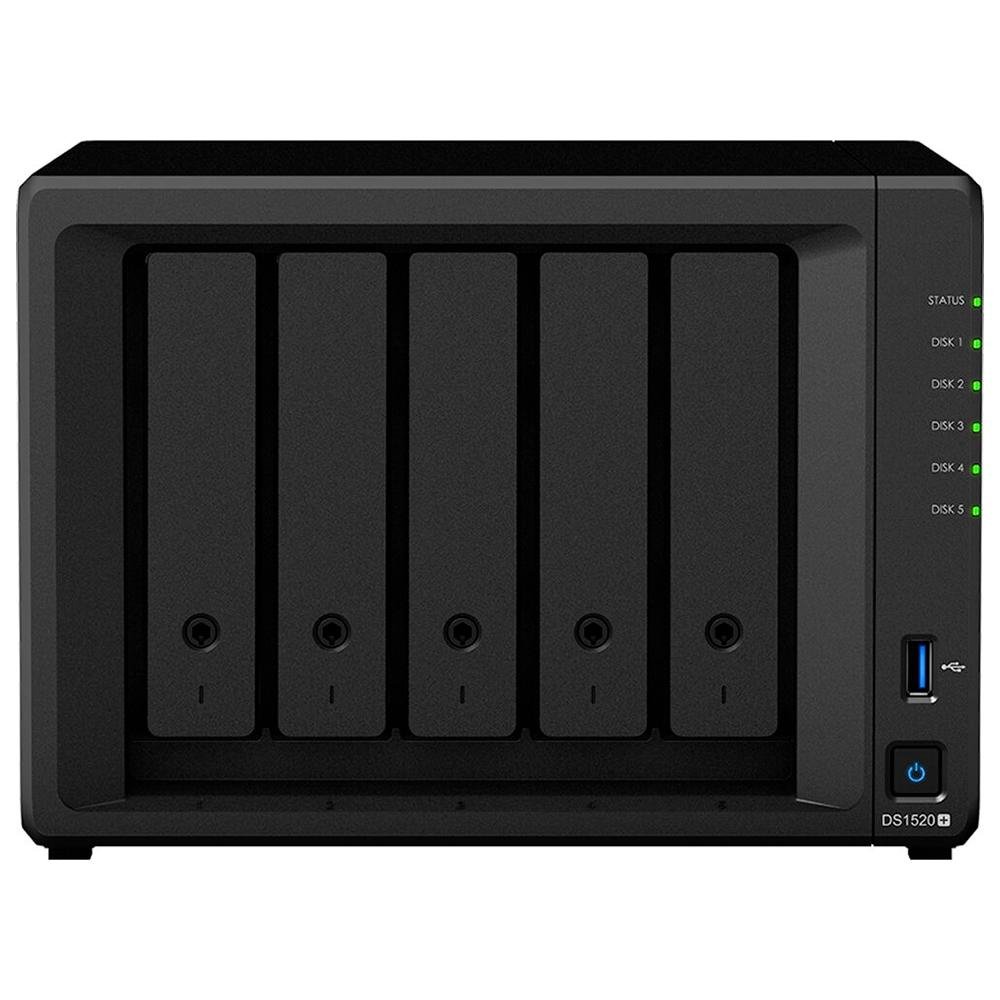 Storage Synology NAS 2 Baias, 512MB DDR4, 2x Portas USB 3.0, 1x Gigabit RJ-45, Suporte para 2x ...