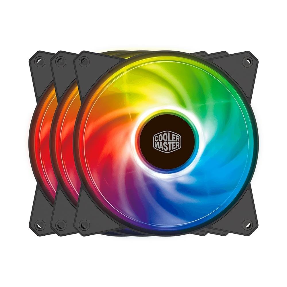 Kit 3 Collers FAN Cooler Master MF120R | KaBuM!