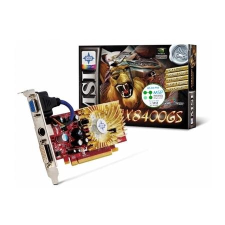VGA MSI 256MB NX8400GS-TD256E Geforce PCI-Express | KaBuM!