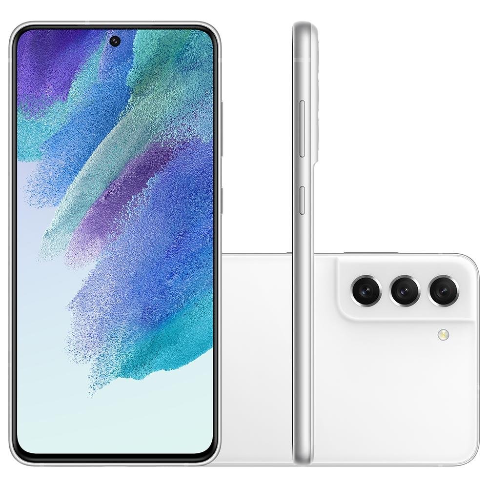 Smartphone Samsung Galaxy S21 FE, Branco | KaBuM!