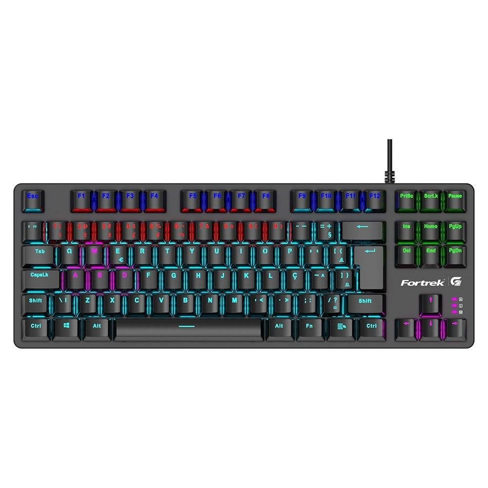 Teclado Mecânico Gamer Fortrek Black Halk | KaBuM!