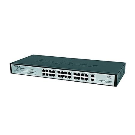 Switch Rack 2 portas IntelBras Gigabit Ethernet + 24 portas Fast ...