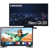 Smart TV 50 4K + Smart TV LED 32 Samsung | KaBuM!