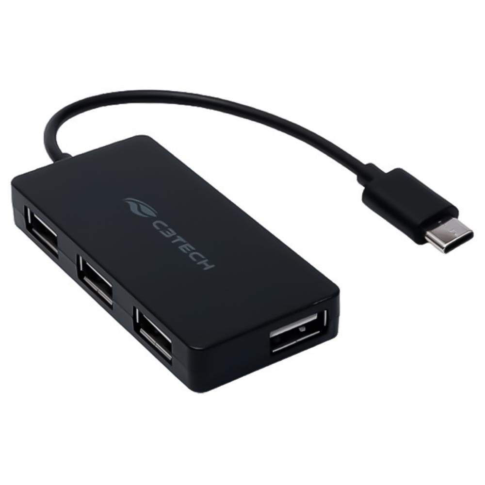 HUB USB PlusCable, 4 Portas, USB/USB-C, C3T, Preto - HU-C200BK ...
