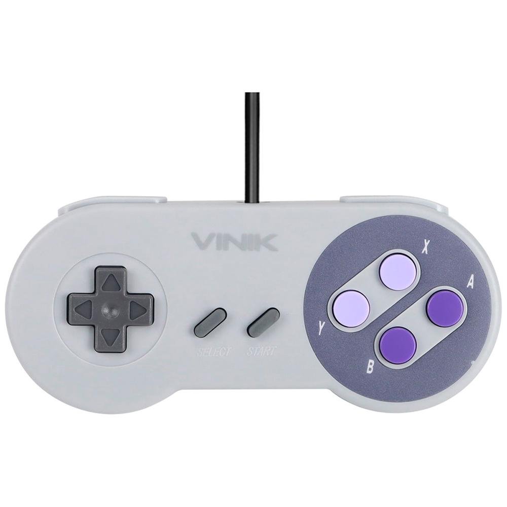 Controle SNES para PC Vinik USB | KaBuM!