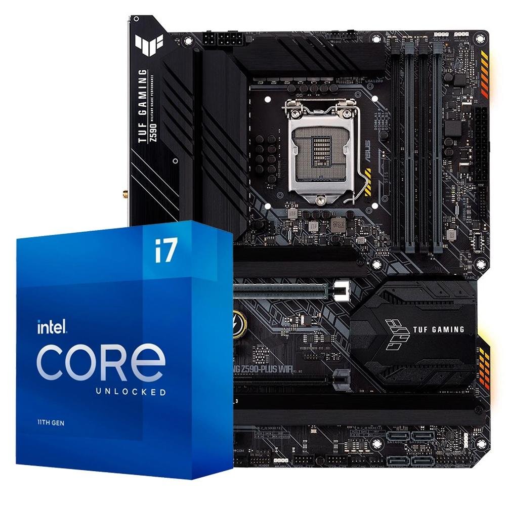 Kit Processador Intel Core I7 11700K 11 Gera o Placa M e Asus TUF Kit Processador Intel Core I7 11700K 11 Gera o Placa M e Asus TUF
