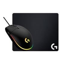 Kit Logitech - Mouse G203 + Mousepad G240 | KaBuM!