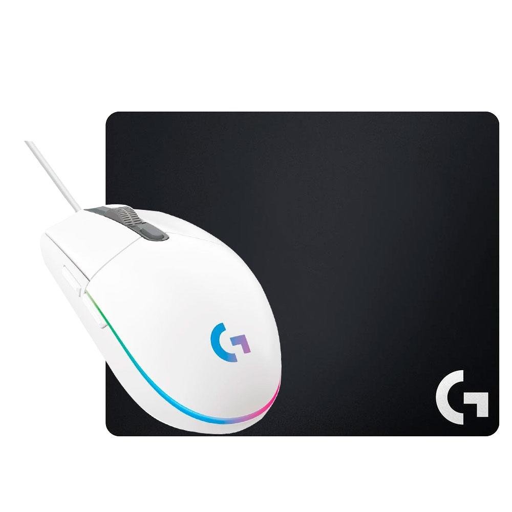 Kit Logitech - Mouse G203 + Mousepad G240 | KaBuM!