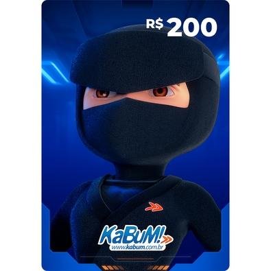 Gift Card KaBuM: 200 Reais - Código Digital