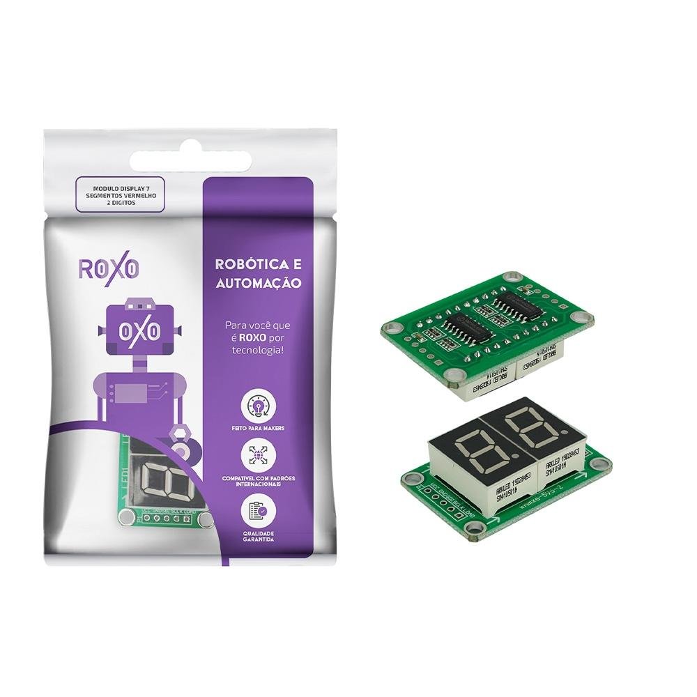 Módulo Display 7 Segmentos Roxo Kabum