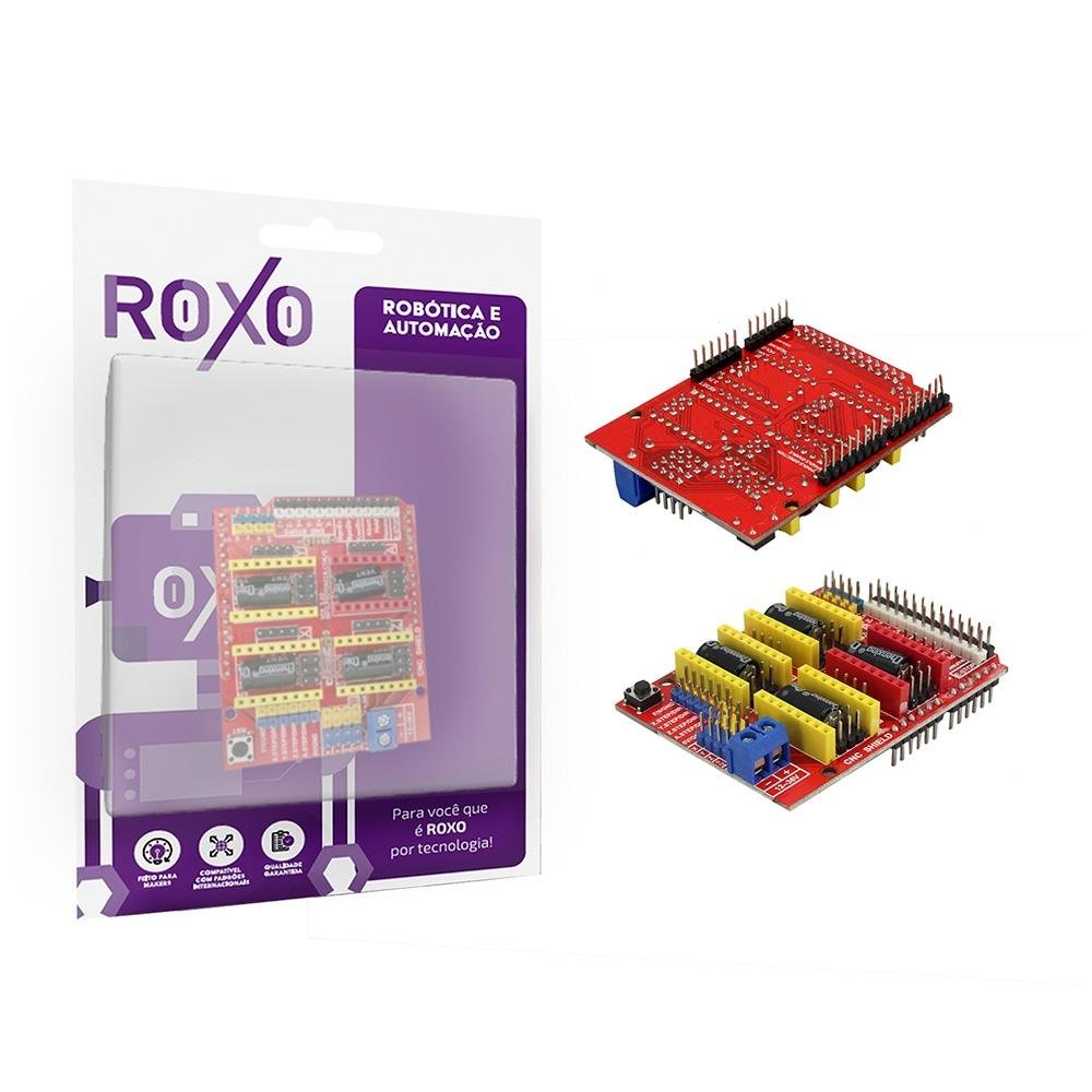 Módulo CNC RoXo Shield V3 | KaBuM! Módulo CNC RoXo Shield V3 | KaBuM!