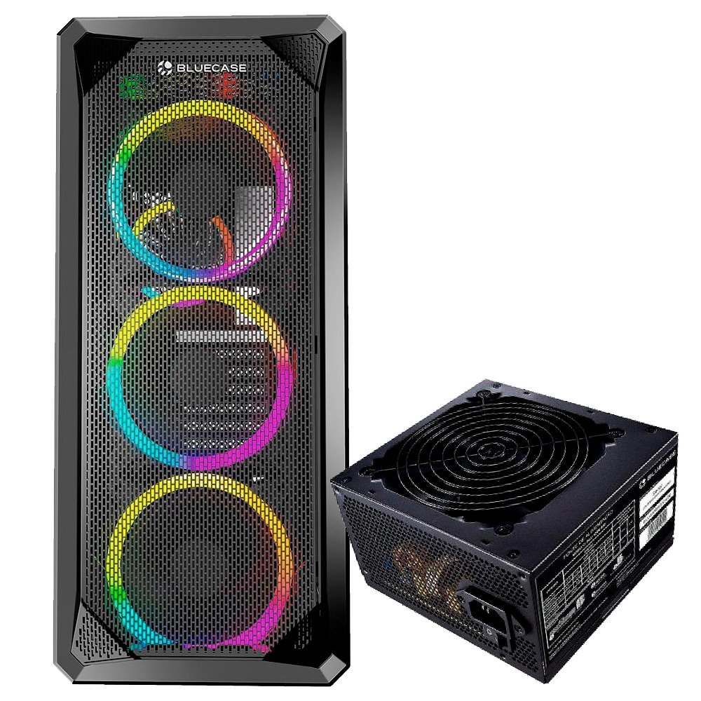 Gabinete Gamer Bluecase, Mid Tower, Lateral em Vidro - BG032GCASE ...