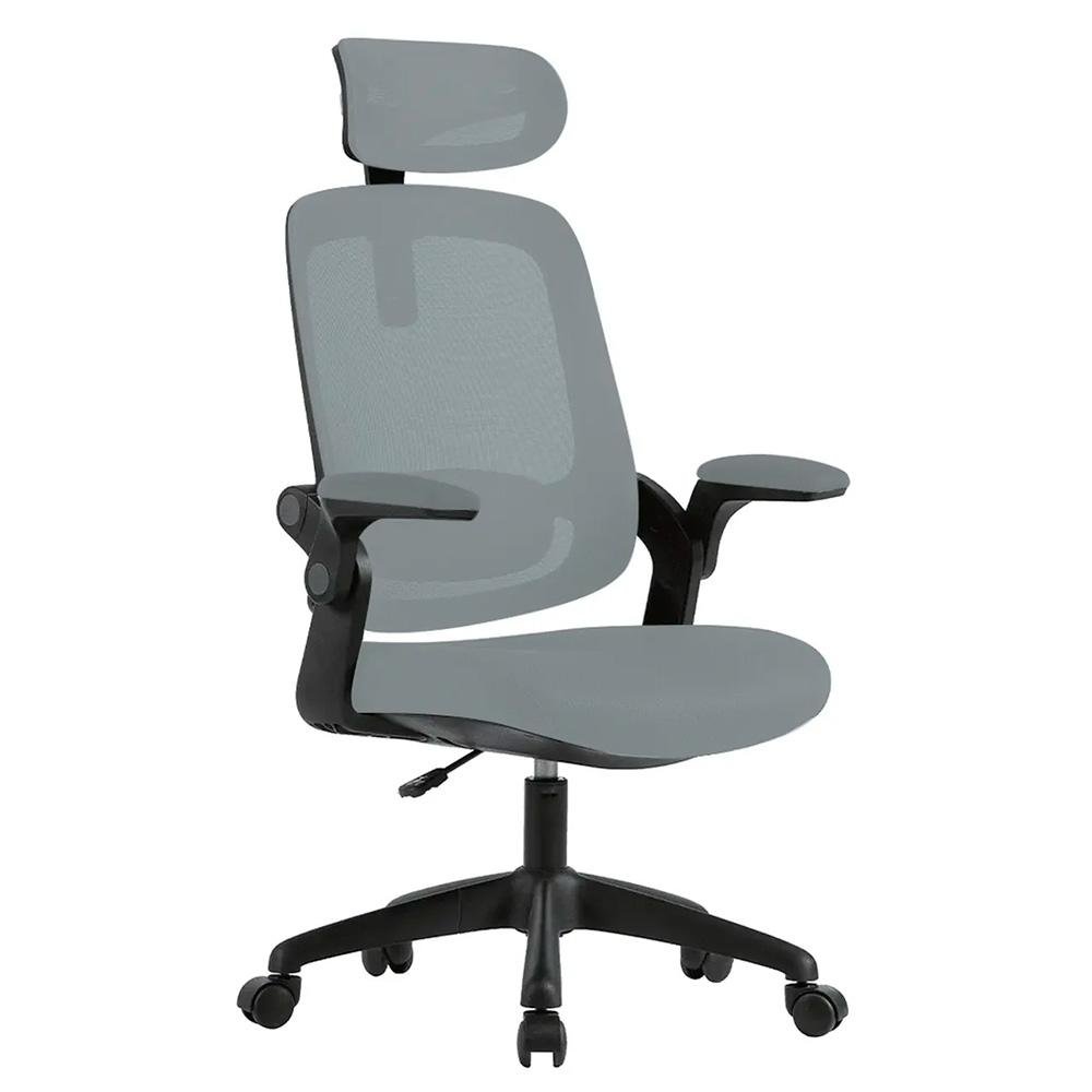 Cadeira Office Elements Astra, Cinza Preto |KaBuM!