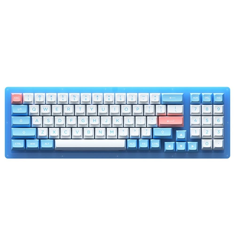 Teclado Mecânico Akko Acrílico ACR98 Mini, RGB, Azul - 6925758614566