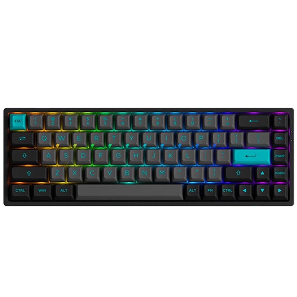 Teclado Mecânico Sem fio Akko 3098B, RGB, Bluetooth, USB, Preto e ...