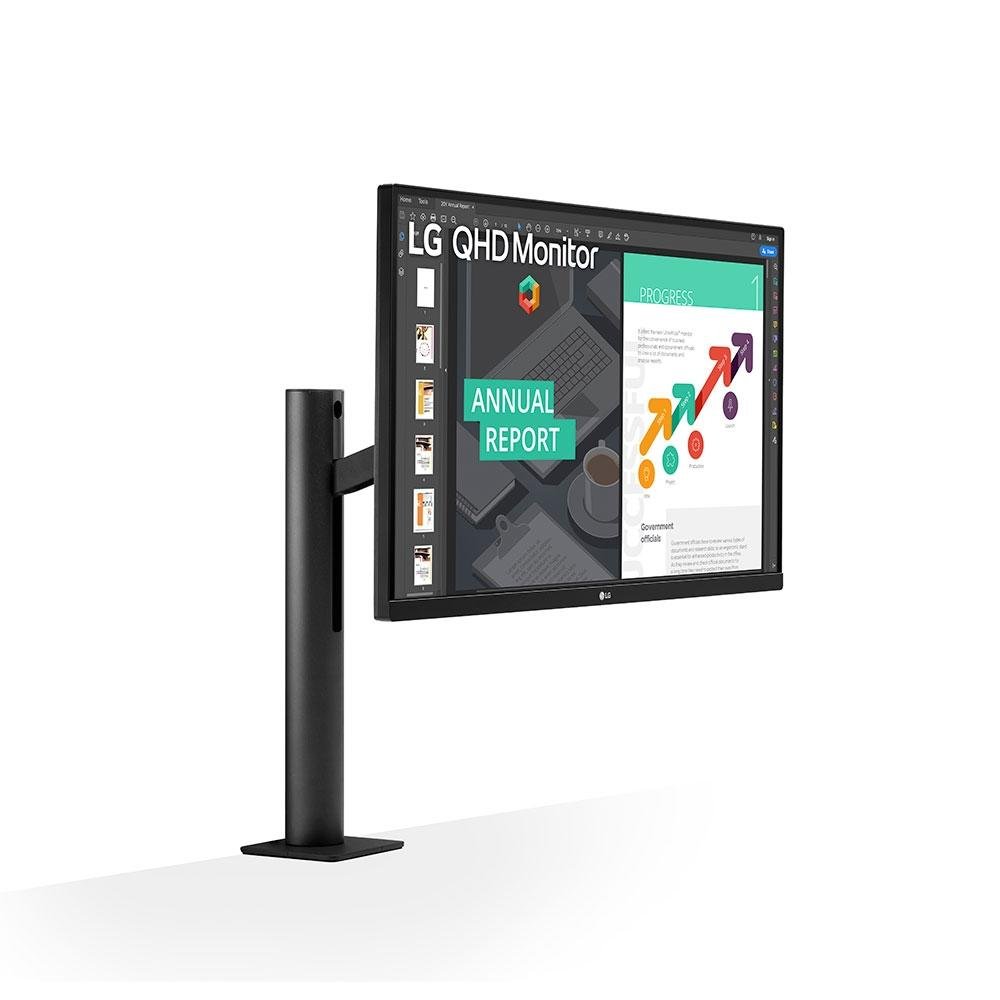 Monitor Profissional LG ERGO 27 QHD, 75Hz, IPS, HDMI e DisplayPort/USB ...