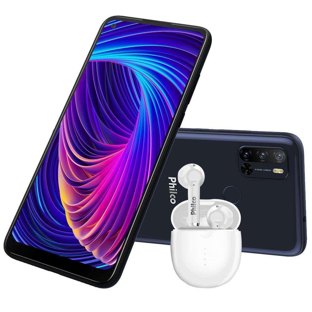 Smartphone Philco Hit P13 Dark Blue, 128GB, 4 GB RAM, Octa Core, Câmera ...