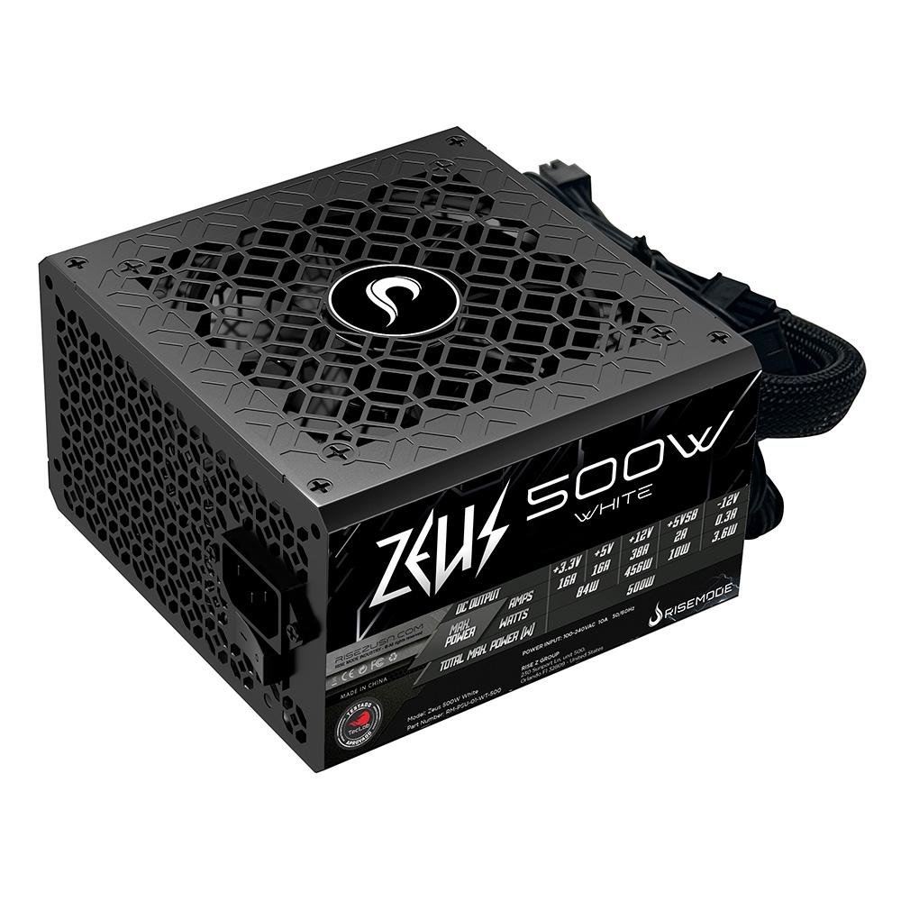 Fonte Gamer Rise Mode Zeus, 500W | KaBuM!