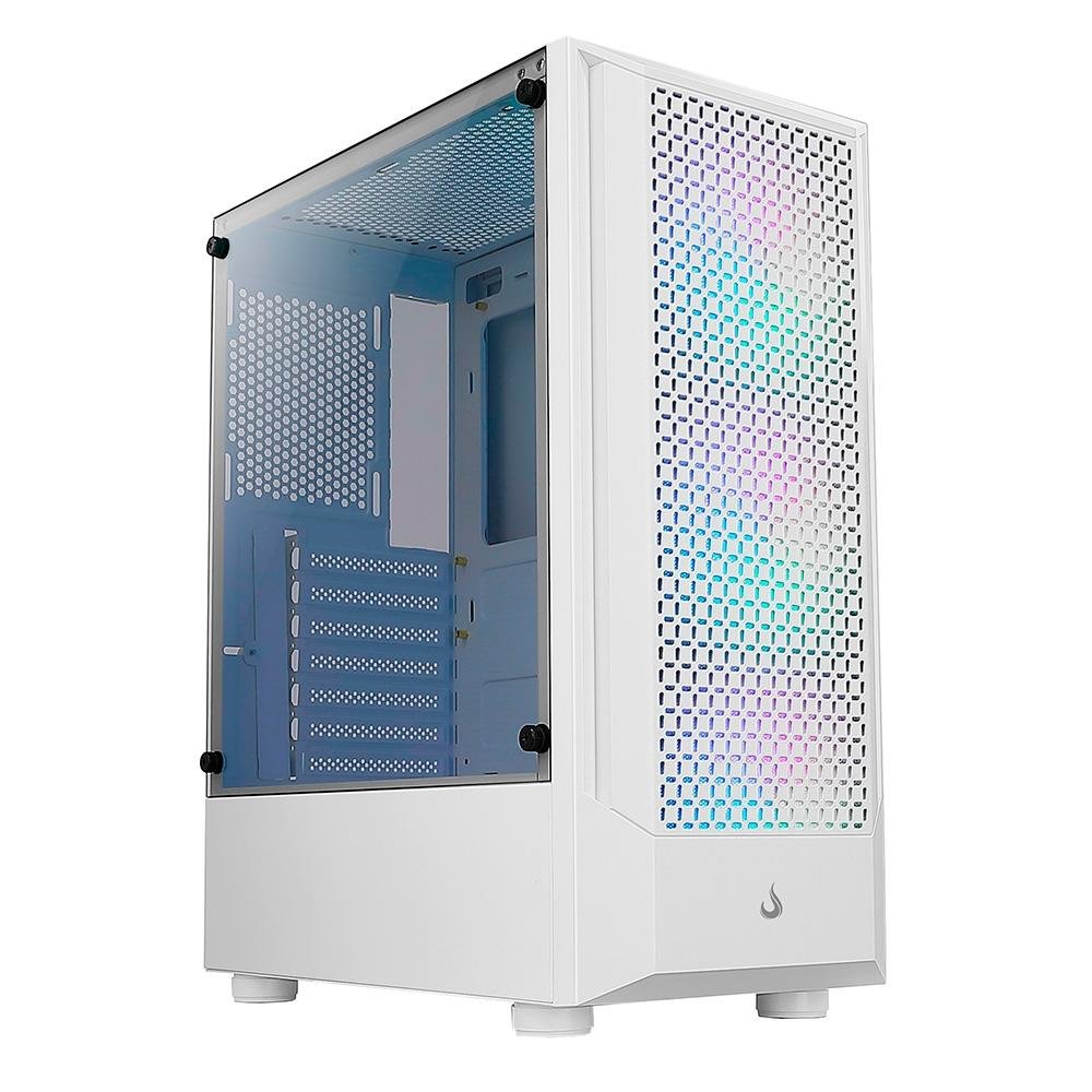 Gabinete Gamer Rise Mode Wave White | KaBuM! Gabinete Gamer Rise Mode Wave White | KaBuM!