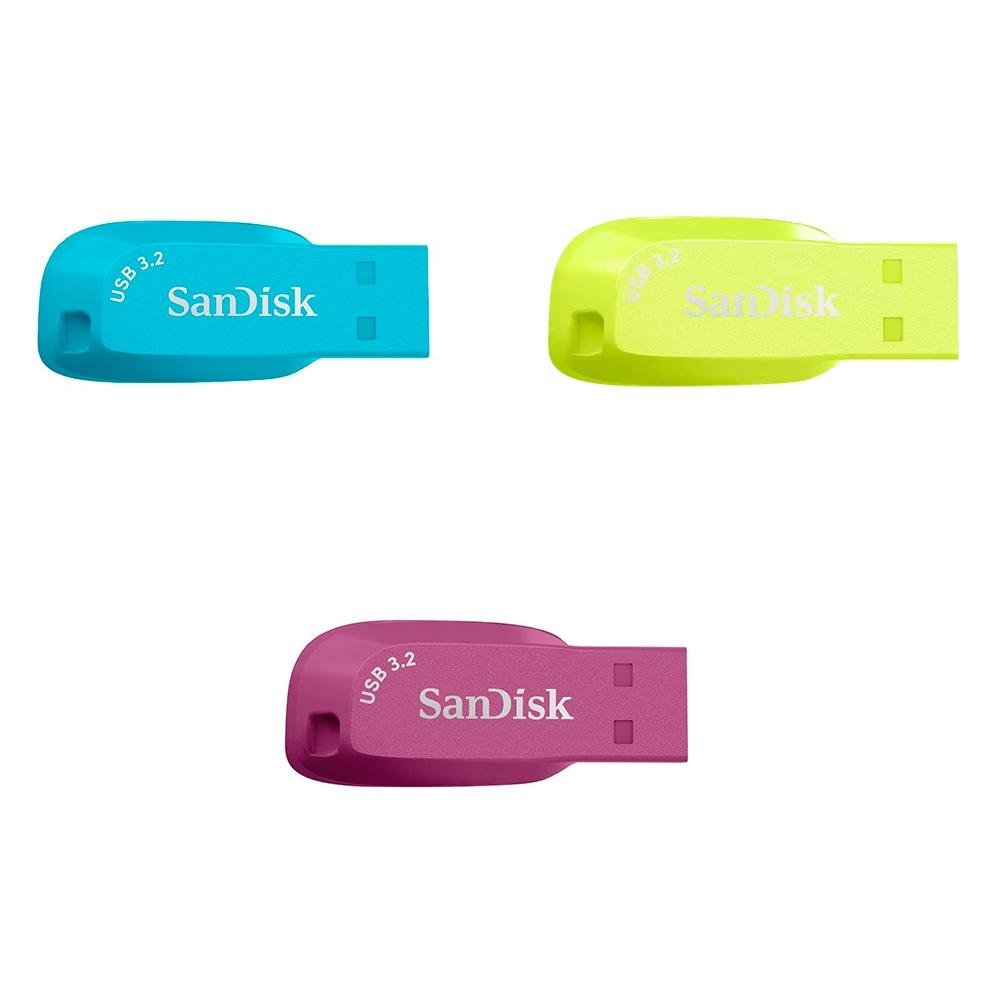 Kit 3 Pen Drives 32GB SanDisk Ultra Shift | KaBuM!