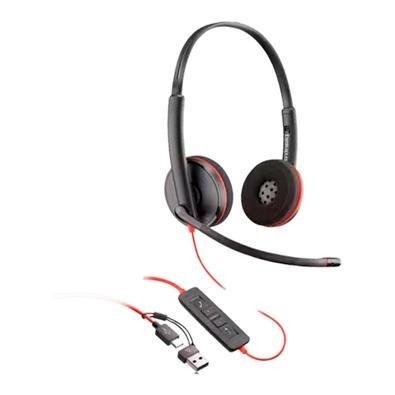 Headset Poly BW3220USB, USB-C/A, Preto | KaBuM!