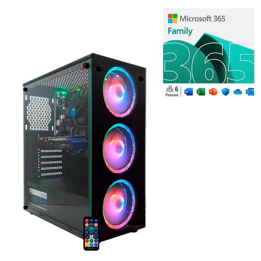 Kit Microsoft 365 Family + PC Gamer | KaBuM!