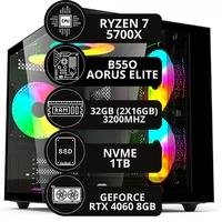 PC Gamer Option AMD Ryzen 7 5700x 32GB KaBuM
