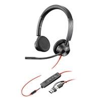Headset Poly Blackwire 3325 Stereo Preto | KaBuM!