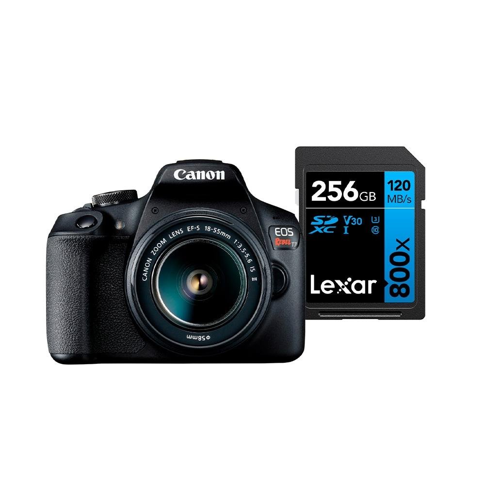 Kit Câmera Digital Canon EOS Rebel T7 | KaBuM!