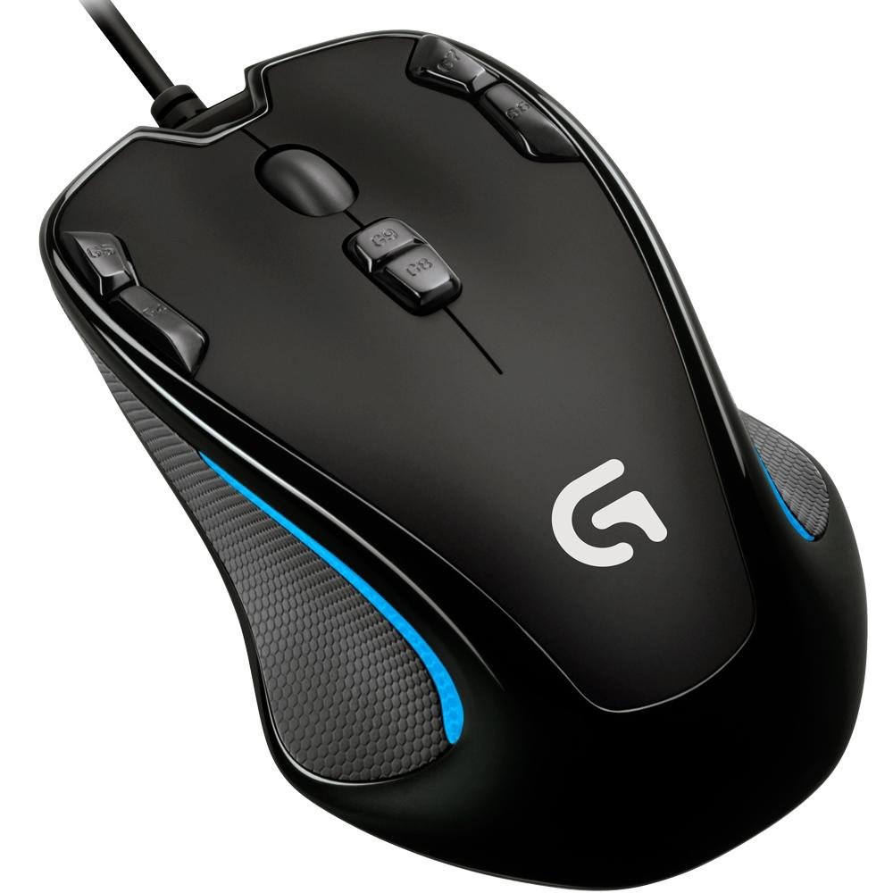 Mouse Gamer Òptico Logitech G300s com Design Ambidestro, Memória ...