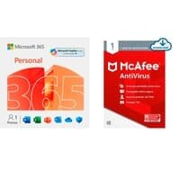 Microsoft 365 Personal + McAfee Antivirus | KaBuM!