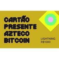 Cartão Presente Azteco Bitcoin - Lightning - R$ 1.