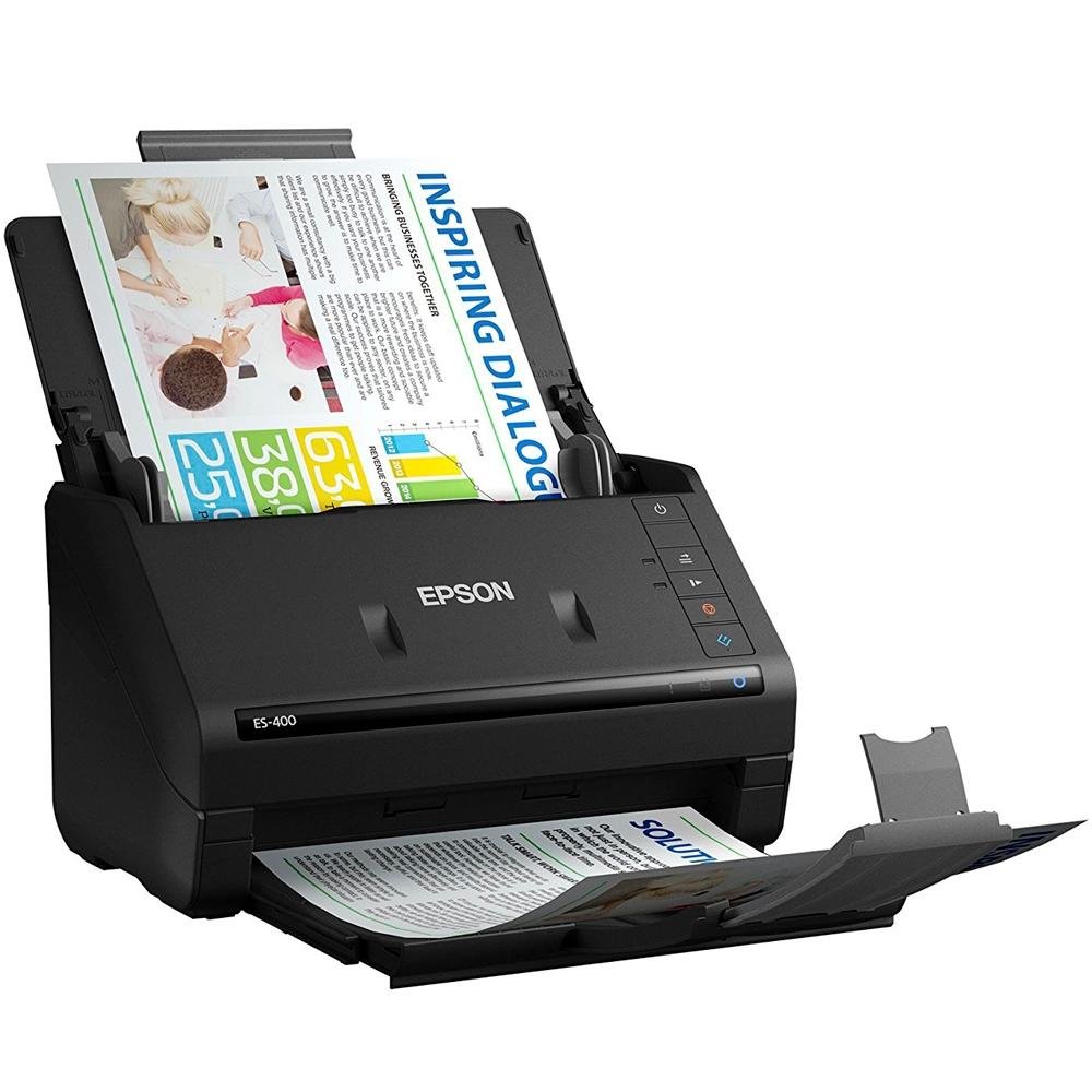 Scanner de Mesa Epson Color, Duplex 35 ppm - ES-400 | KaBuM!