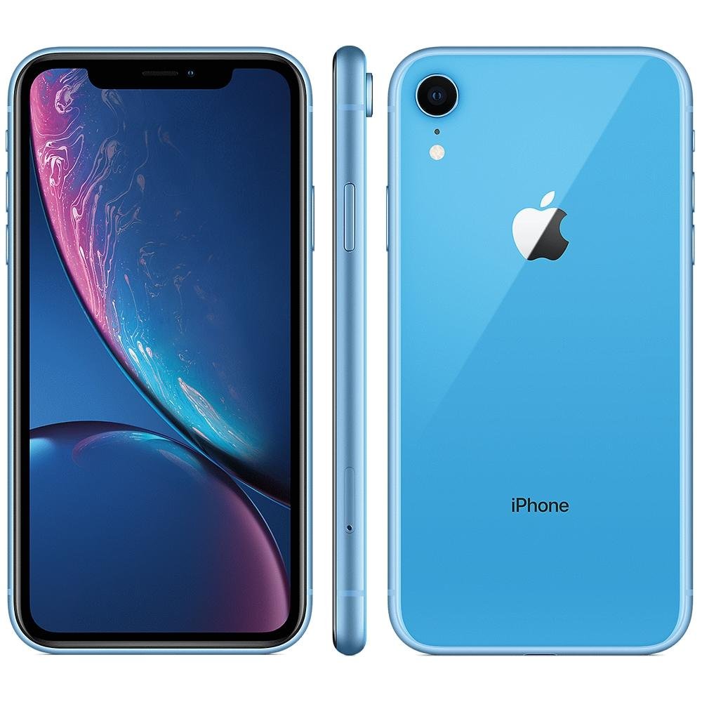 iPhone XR Azul, 256GB | KaBuM!