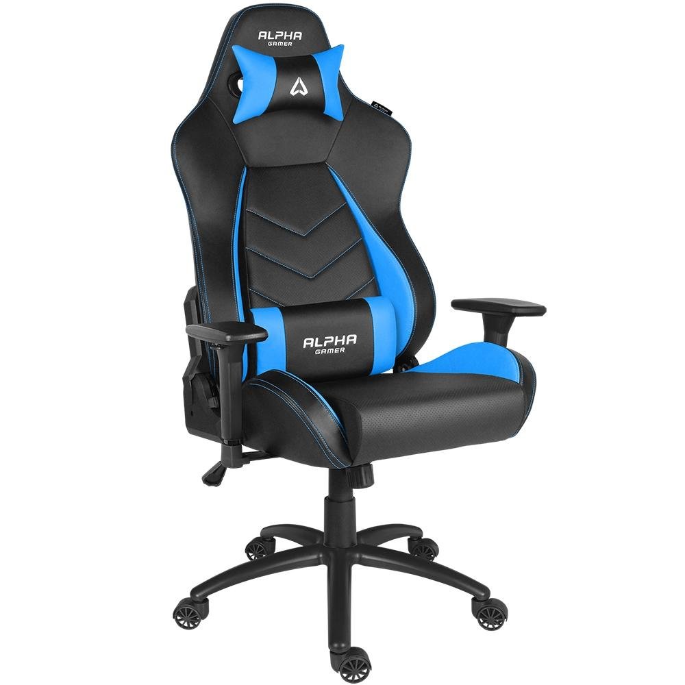 Cadeira Gamer Alpha Gamer Astra Black Blue | KaBuM!