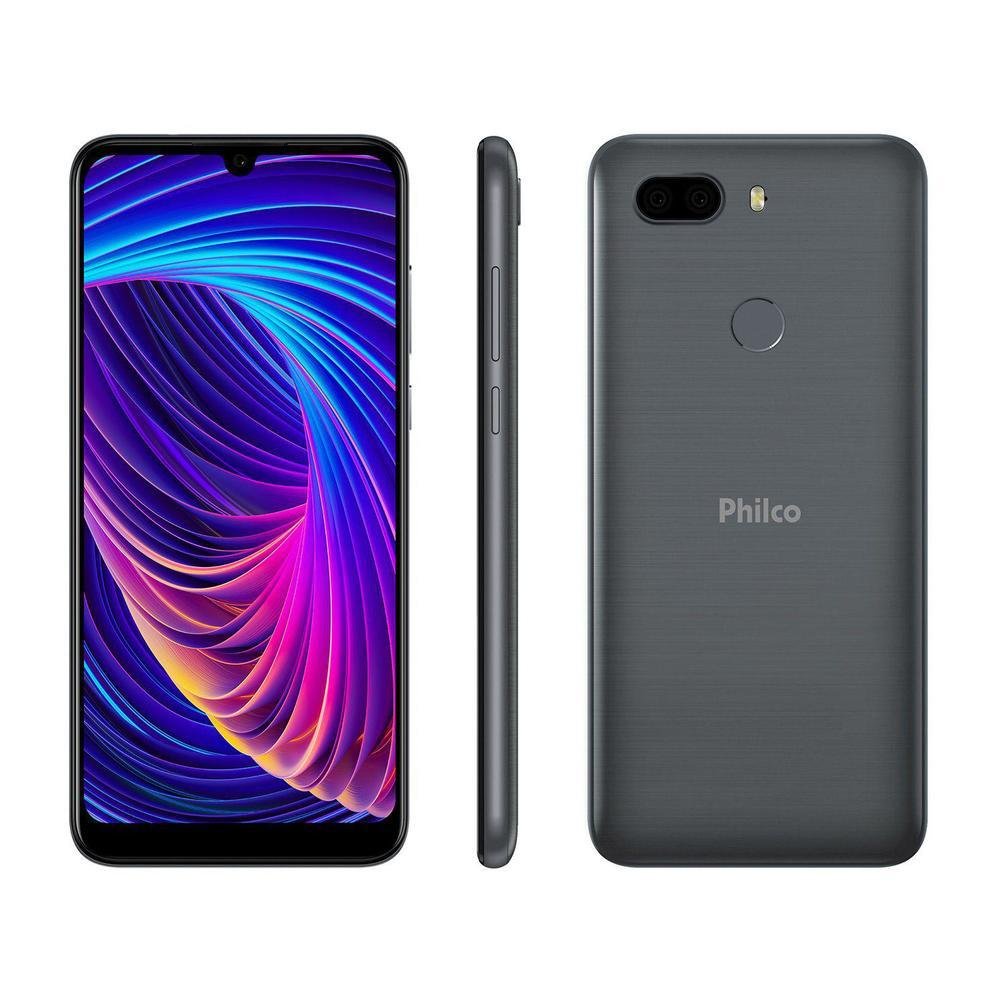 Smartphone Philco PCS02SG Hit Max 4G, 128GB, Cinza | KaBuM!