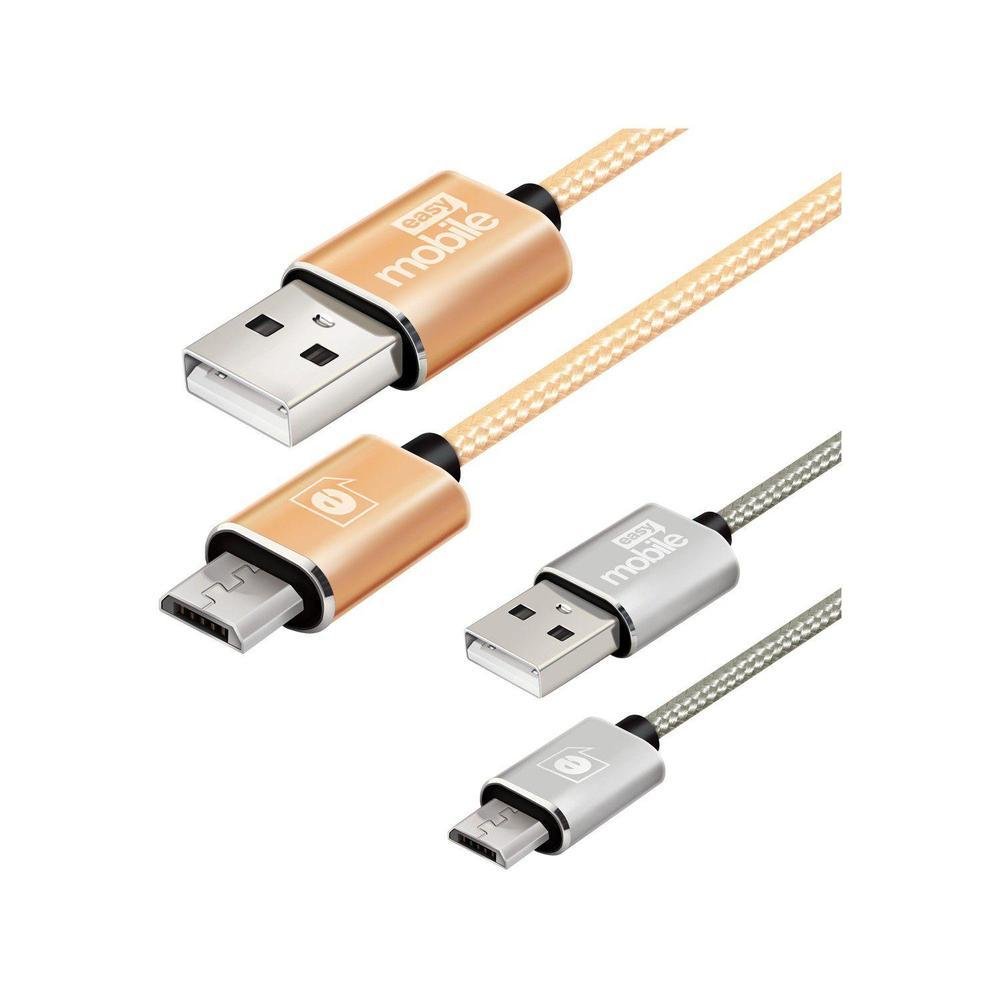 Cabo Micro USB 1m e 2m Carga Rápida