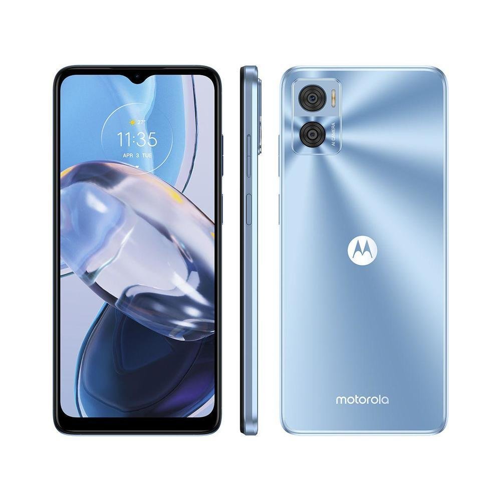Smartphone Motorola Moto E22 128GB Azul 4G 4GB RAM