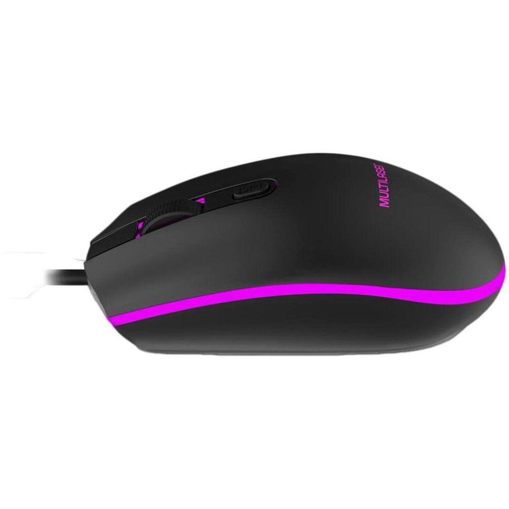 Mouse Gamer Multilaser Laser 2400 DPI 4 Botões
