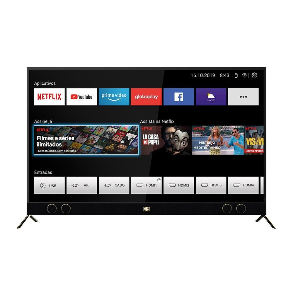 Smart TV Philco 55" PTV55G60SN 4K LED Bivolt | KaBuM!